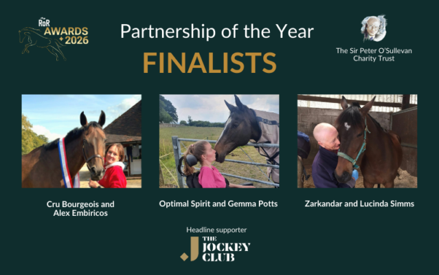 Finalists announced for RoR Awards and My… | Retraining of Racehorses